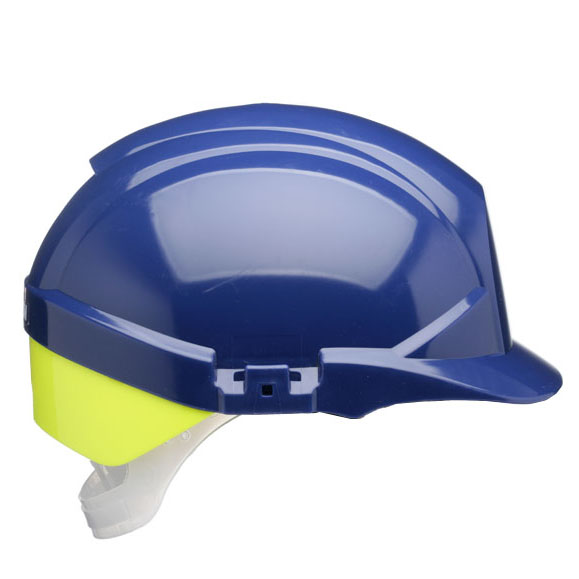 REFLEX SAFETY HELMET BLUE C/W YELLOW REAR FLASH | Eurox – Workwear PPE ...